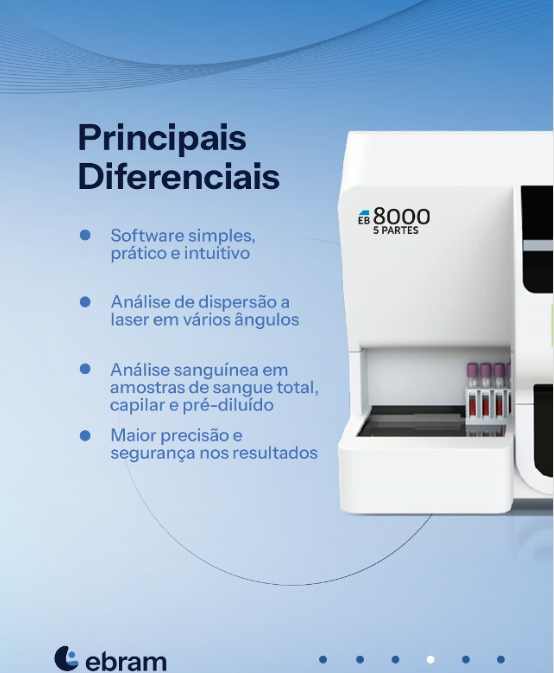 O EB8000 é o mais novo modelo de analisador hematológico 5 partes com ...